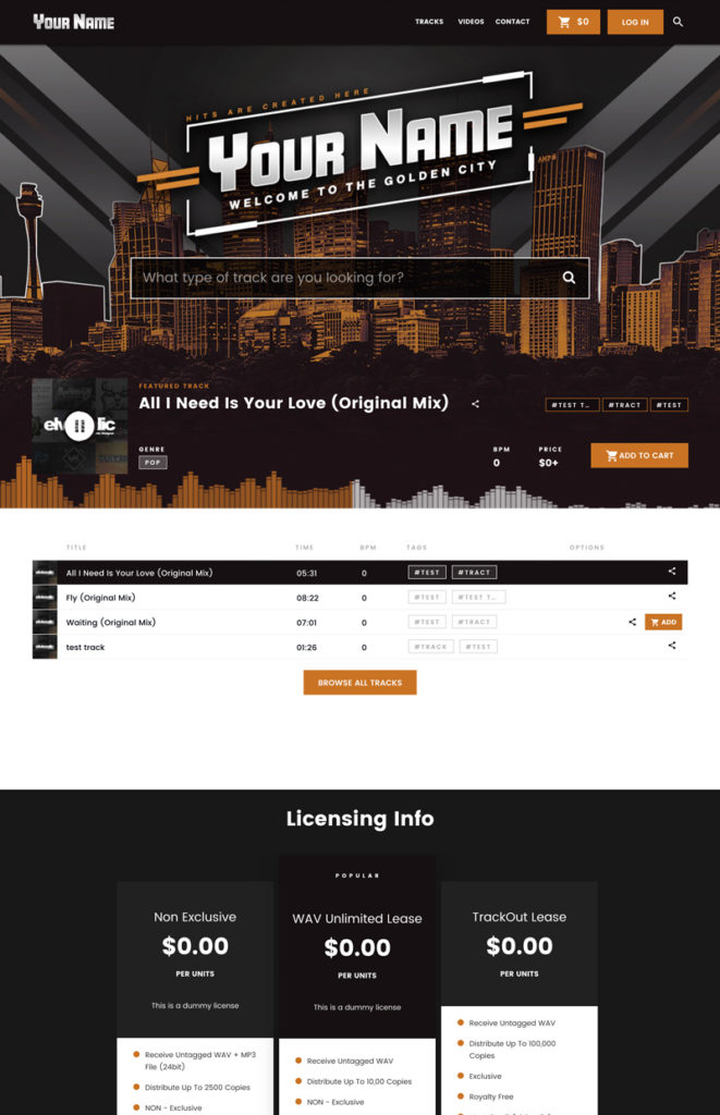 Beatstars Premade - Best Beatstars Premade Layout Pro Pages