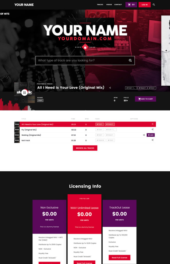 Beatstars Premade - Best Beatstars Premade Layout Pro Pages