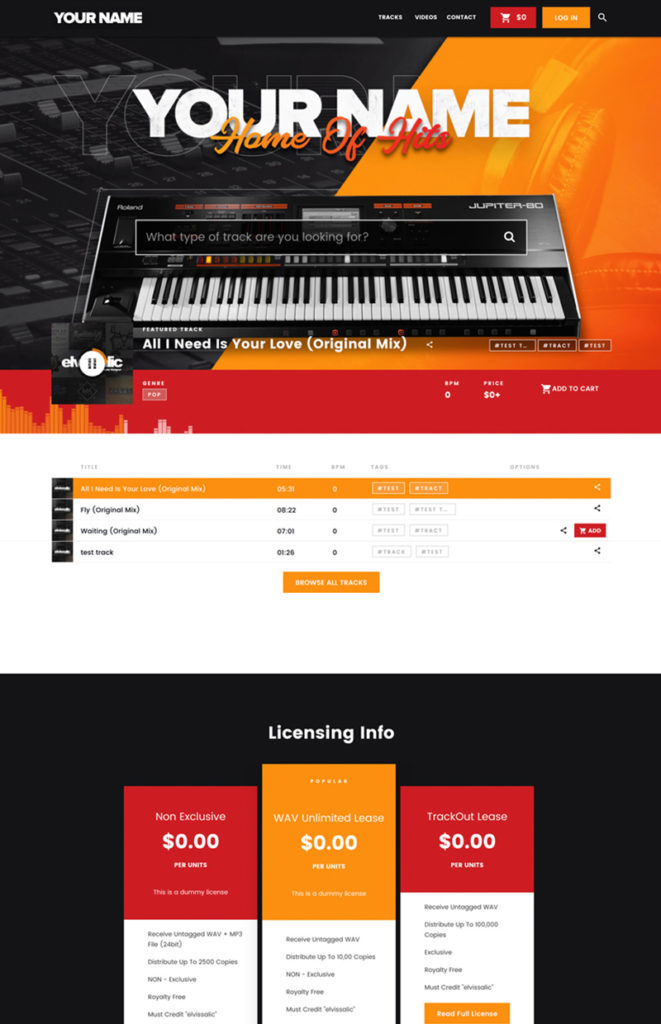 Beatstars Premade - Best Beatstars Premade Layout Pro Pages