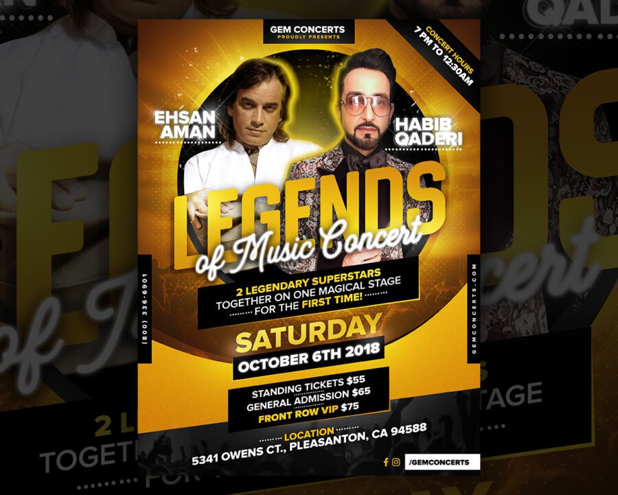 Legends-of-Music-Concert-Flyer | ElvisSalic.com