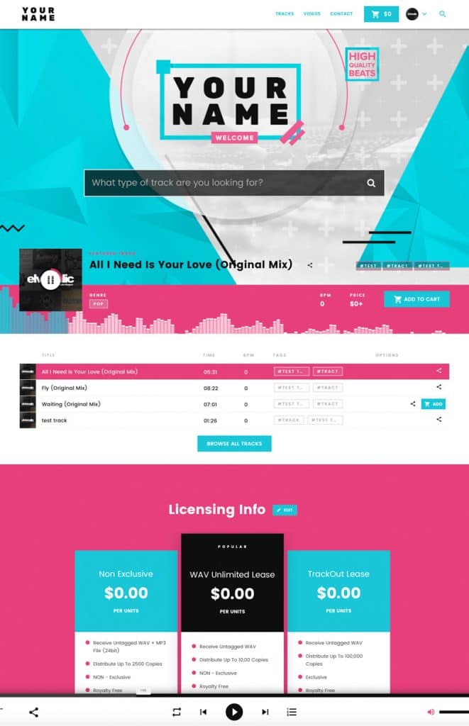 Beatstars Premade - Best Beatstars Premade Layout Pro Pages