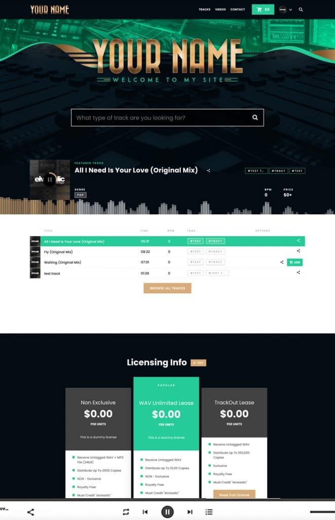 Beatstars Premade - Best Beatstars Premade Layout Pro Pages