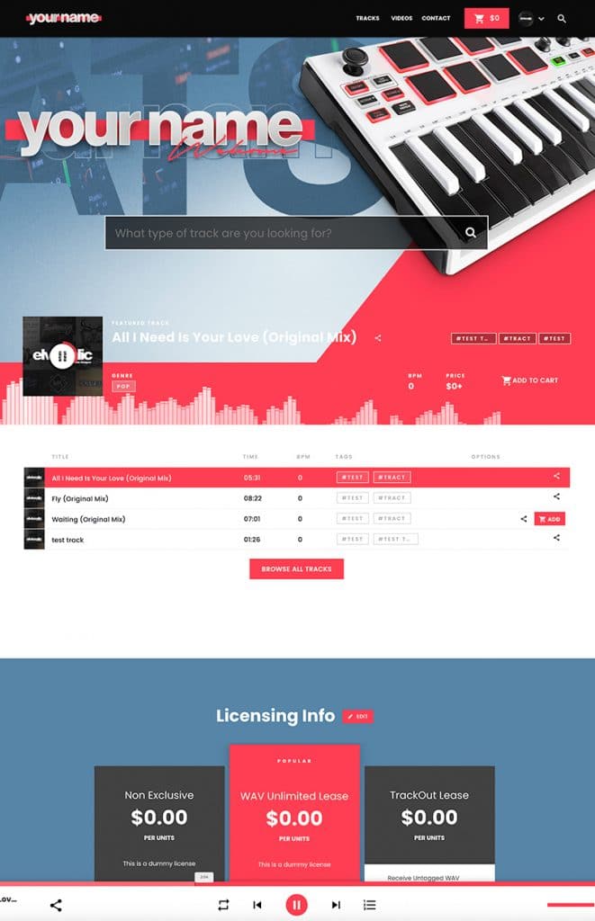 Beatstars Premade - Best Beatstars Premade Layout Pro Pages