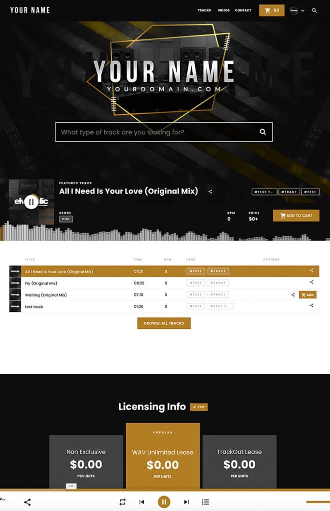 Beatstars Premade - Best Beatstars Premade Layout Pro Pages