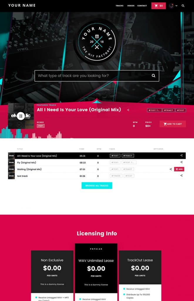Beatstars Premade - Best Beatstars Premade Layout Pro Pages
